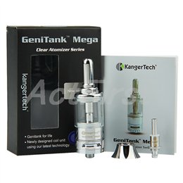 KangerTech Genitank Mega エアフローコントロール BDCC 3.8ml パイレックスガラスカトマイザー | 電子タバコ ...